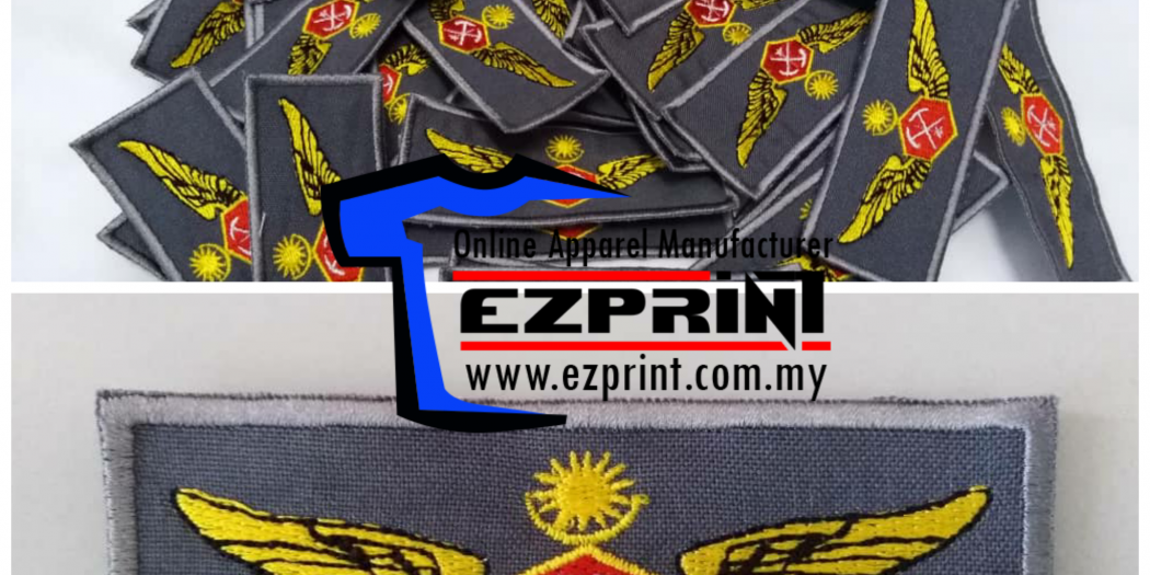 Embroidery patch sulam Bomba - Sulam Logo Sulam nama