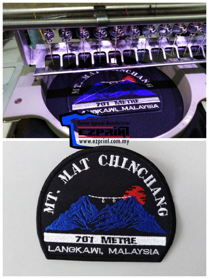 Patches custom sulam logo Mat Chinchang Langkawi Malaysia - Sulam Logo ...